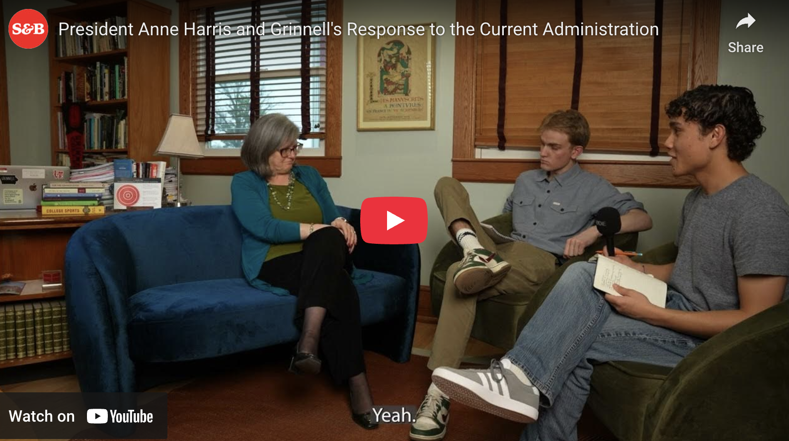 President Anne Harris and Grinnell’s response to the current ...